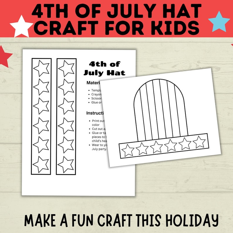 4th of July Craft for Kids | Patriotic Hat for Kids | Kids Craft ...