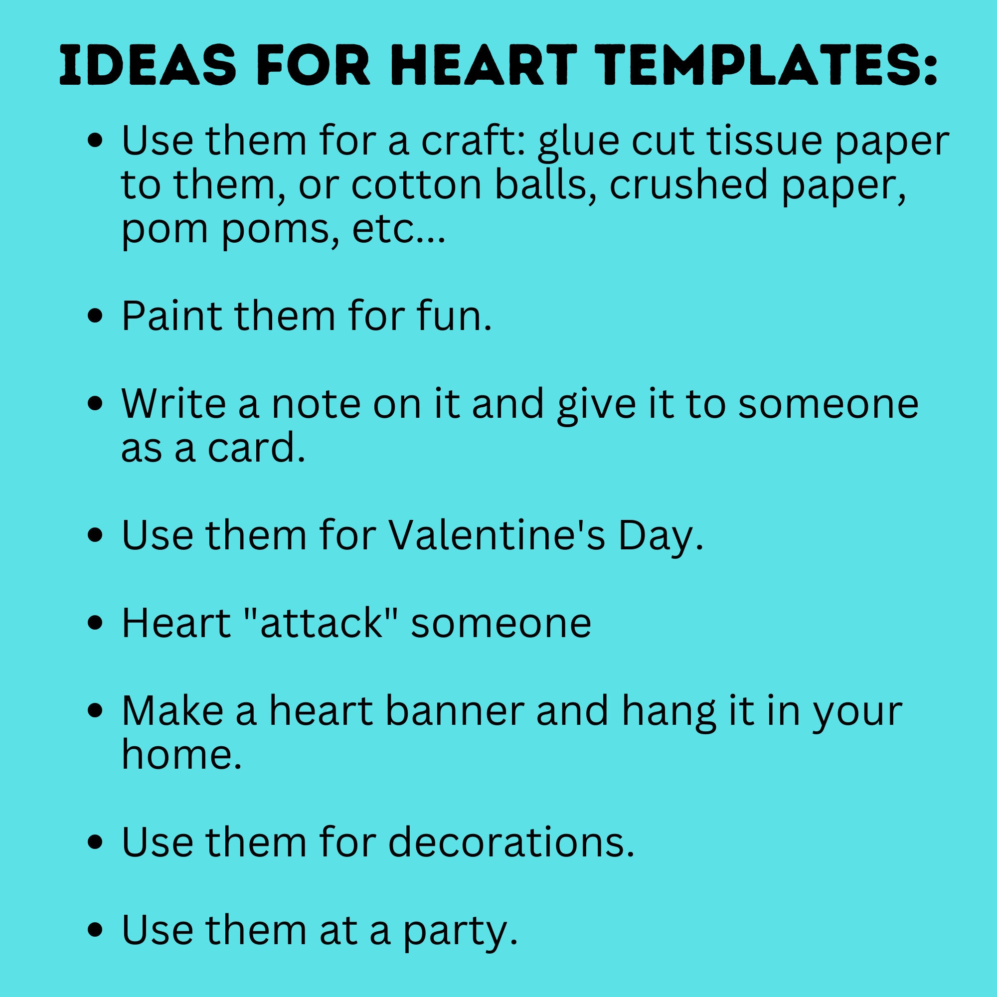 Heart Shape Template | Heart Shape Design | Craft Template | Kids ...