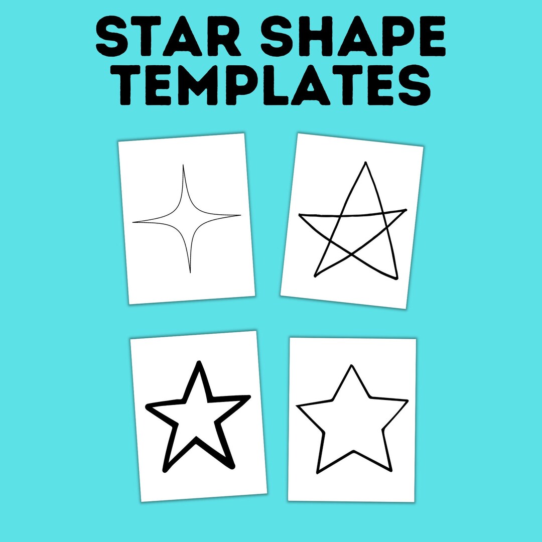 Star Shape Craft Templates | Craft Templates | Star Art | Star Coloring ...