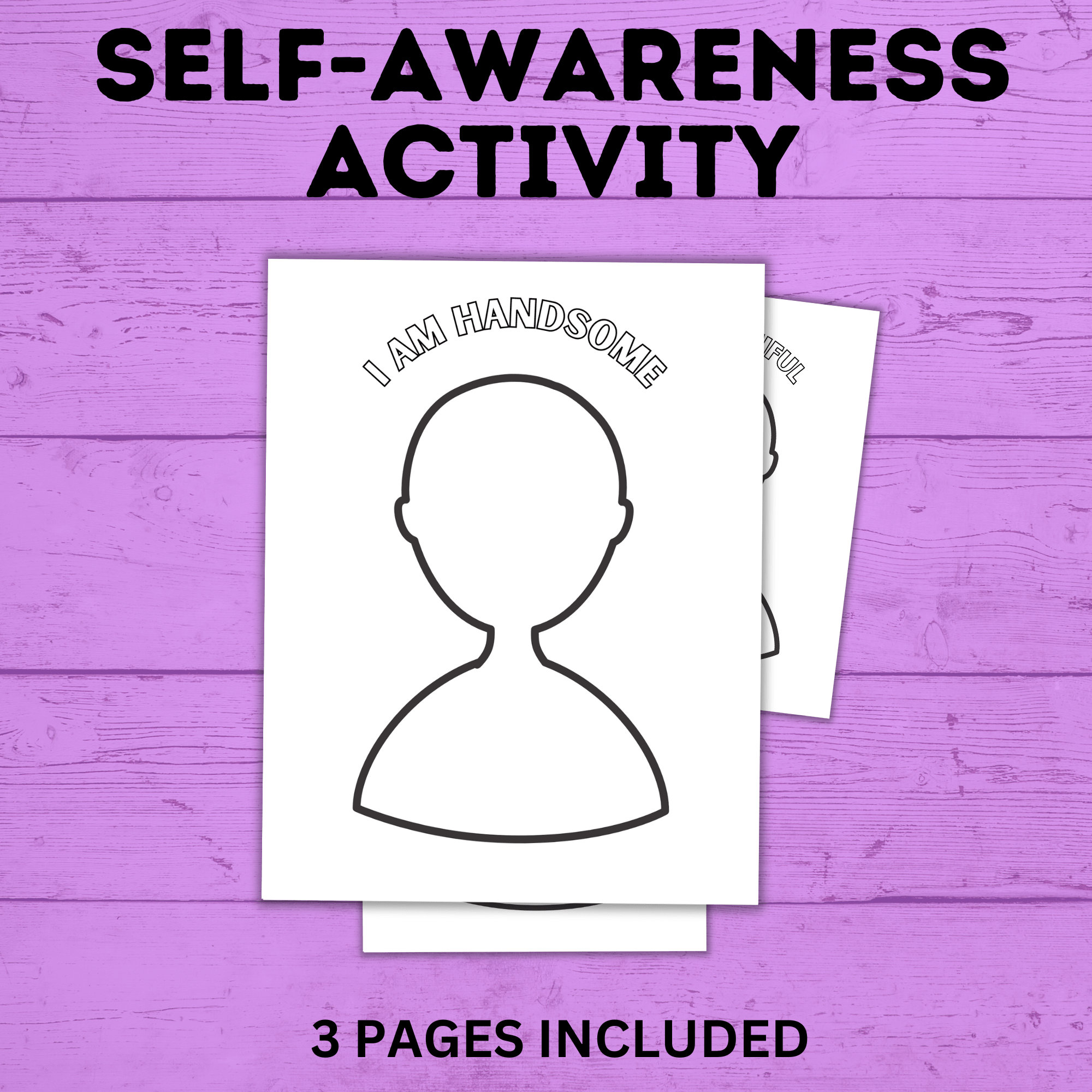 Self-esteem Activity | Self-awareness Activity | Blank Face | Blank ...