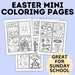 Easter Mini Coloring Pages for Kids | Easter Crafts | Kids Coloring ...