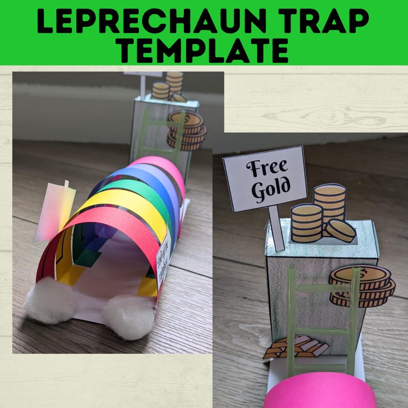 DIY Leprechaun Trap Kit Craft, St. Patrick's Day Activity, Saint Patty ...