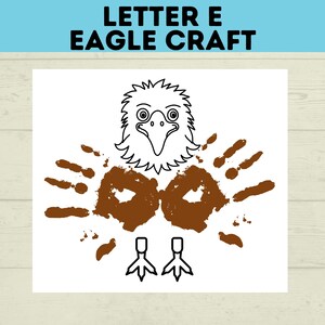 Letter E Eagle Craft for Kids | Toddler Crafts | Preschool Crafts ...