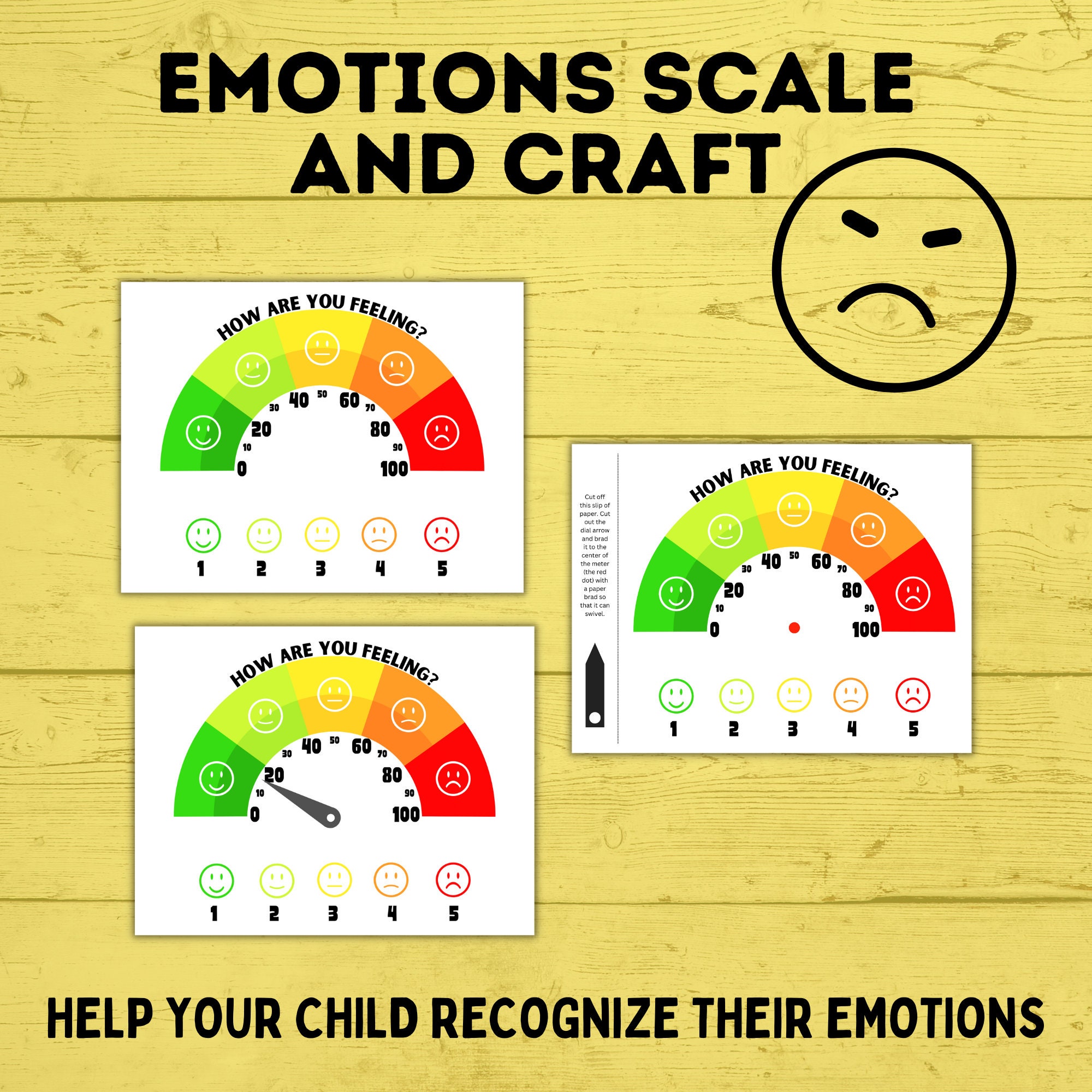 Anger Scale | Emotions Chart | Emotions Scale | Kids Chart | Anger ...