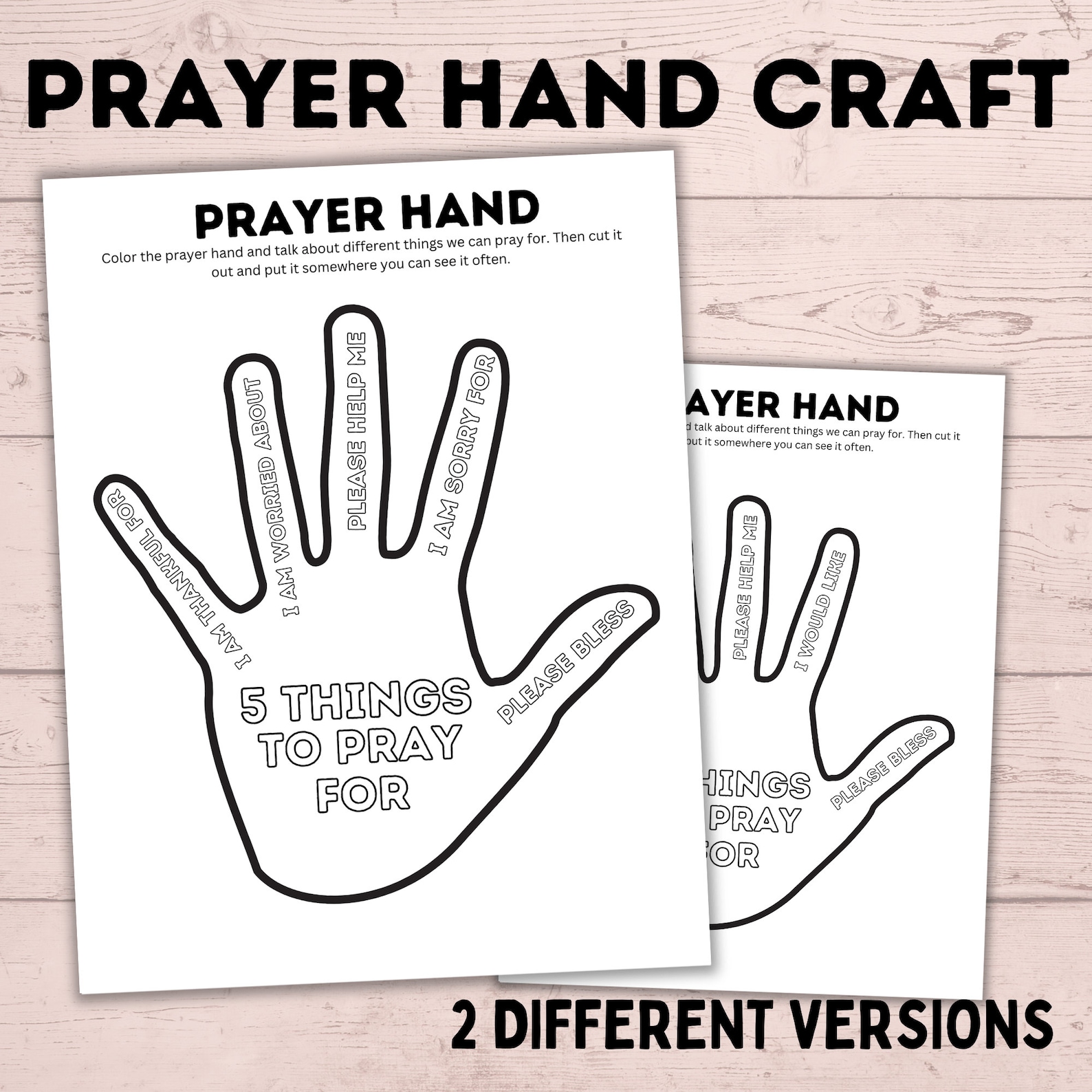 Prayer Hand Craft | Kids Craft | Prayer Craft | Prayer Activities ...