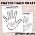 Prayer Hand Craft | Kids Craft | Prayer Craft | Prayer Activities ...