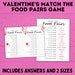 Valentine's Day Games | Valentine's Day Match Game | Food Pairs Game ...