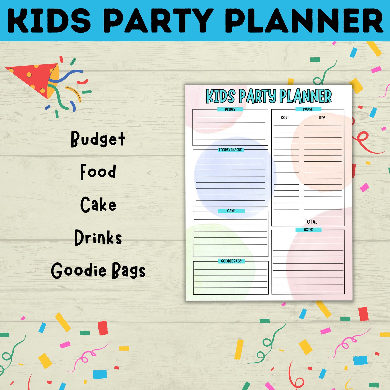 Kid's Party Planner | Kid's Birthday Party Planner | Kids Planner ...