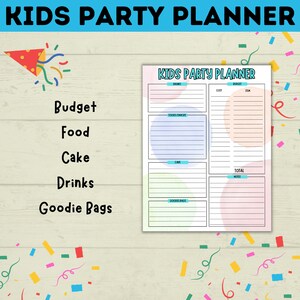Kid's Party Planner | Kid's Birthday Party Planner | Kids Planner ...