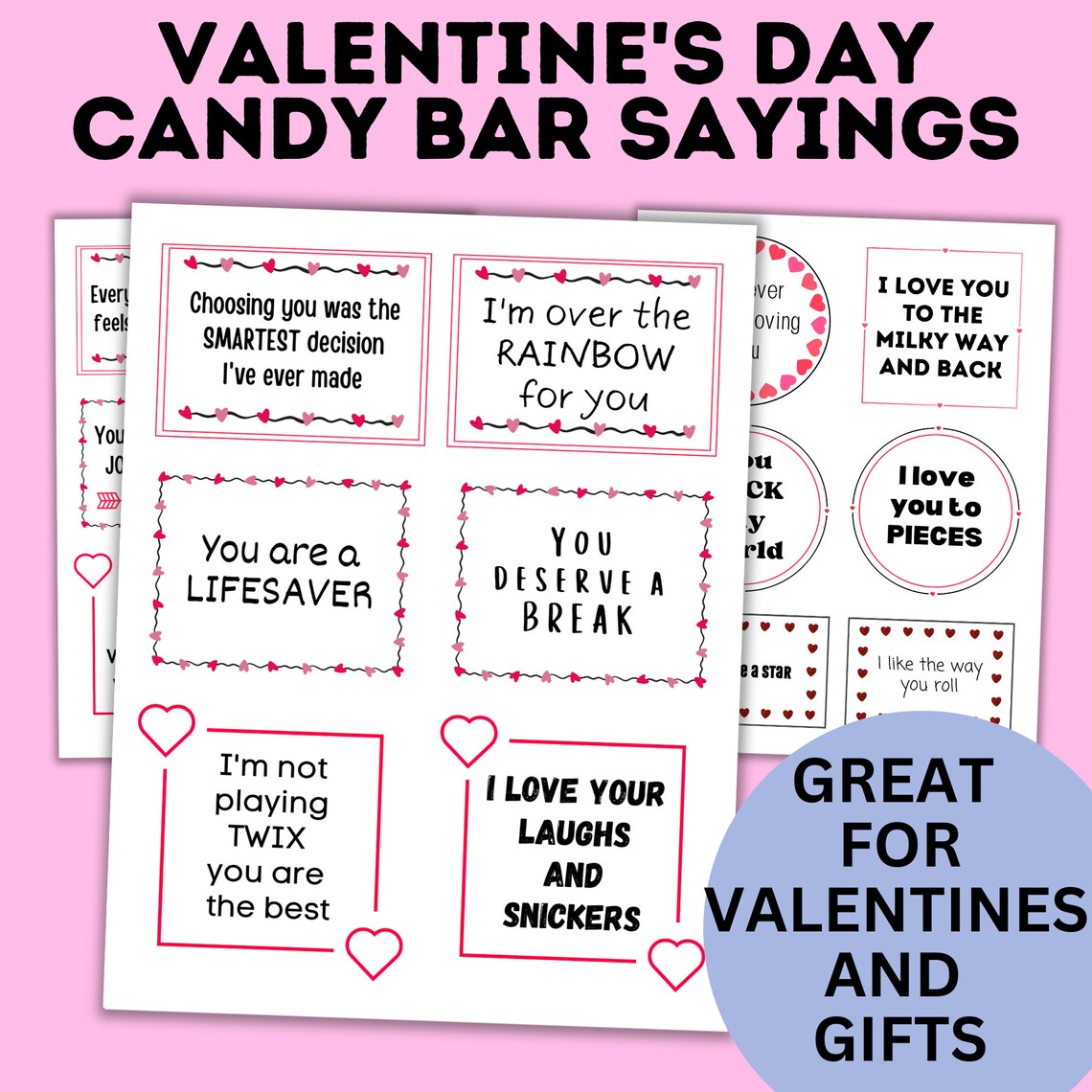 Valentine's Day Candy Bars Sayings | Candy Bar Sayings | Valentine's ...