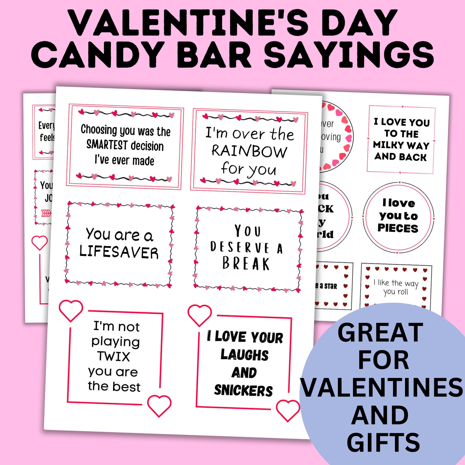 Valentine's Day Candy Bars Sayings | Candy Bar Sayings | Valentine's ...