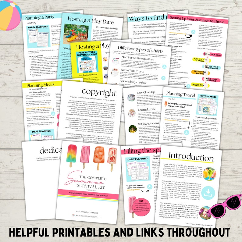 Summer Schedule | Summer Planner | Summer Bundle | Summer Games | the ...