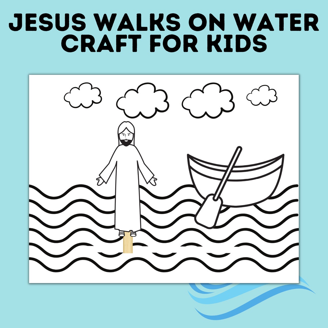 Jesus Walks on Water Craft | Jesus Craft | Sunday School Craft | Kids ...