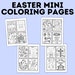 Easter Mini Coloring Pages for Kids | Easter Crafts | Kids Coloring ...