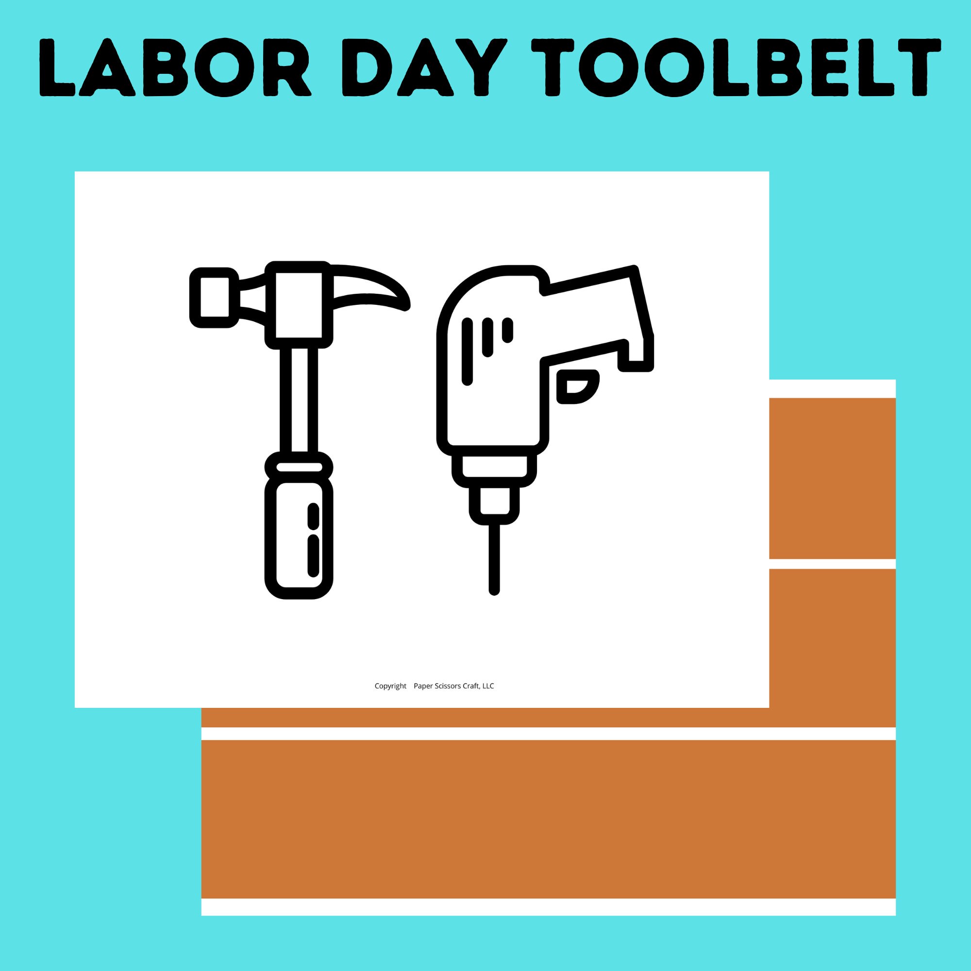 Labor Day Craft | Labor Day Activities | Tool Belt Craft | Kids Craft ...