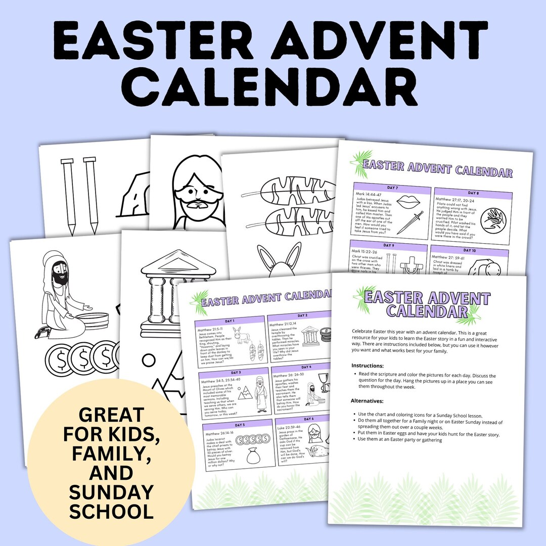 Holy Week Activities | Easter Week | Easter Story Lesson | Easter ...