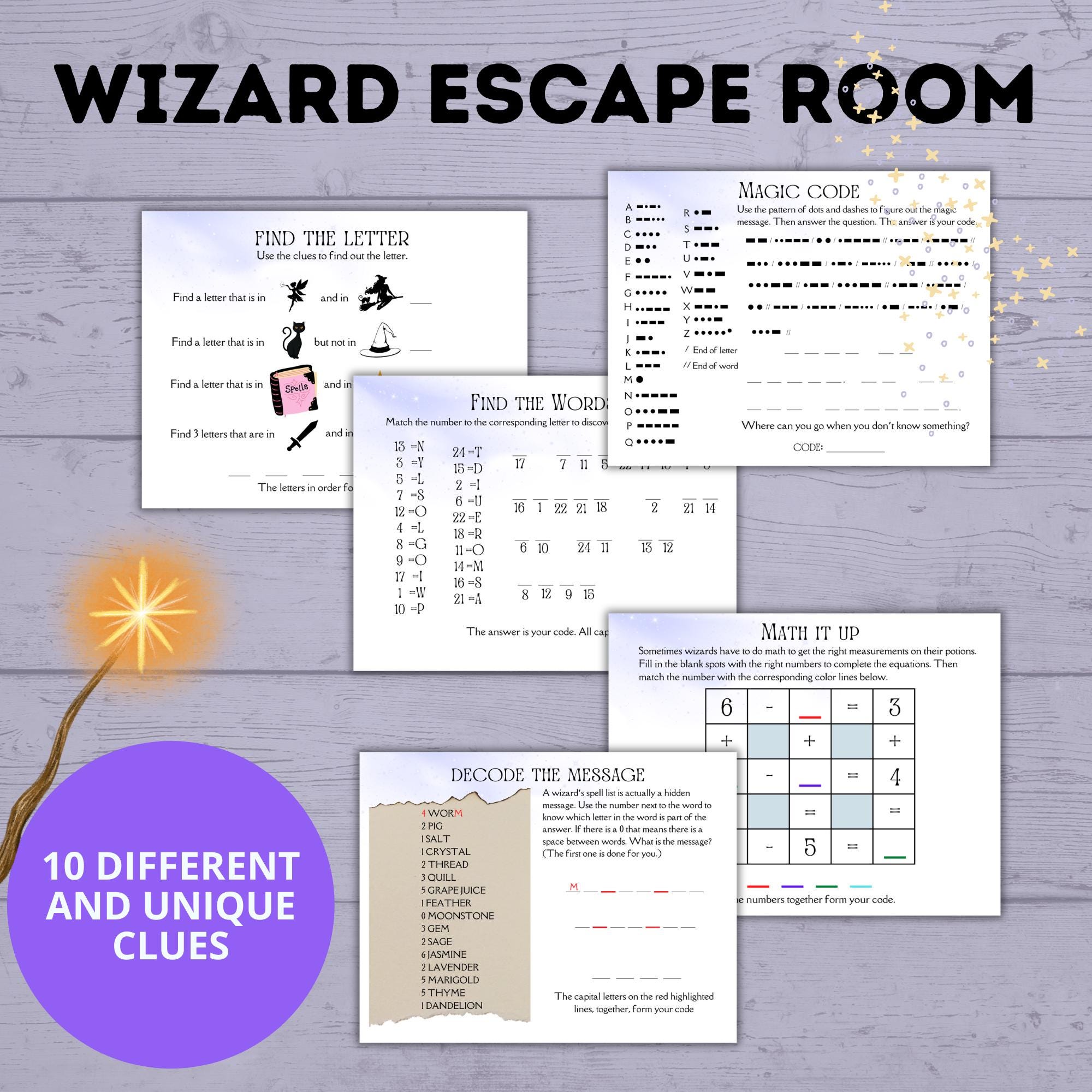 Wizard Escape Room for Kids 8-13 | Kids Escape Room | Digital Escape ...
