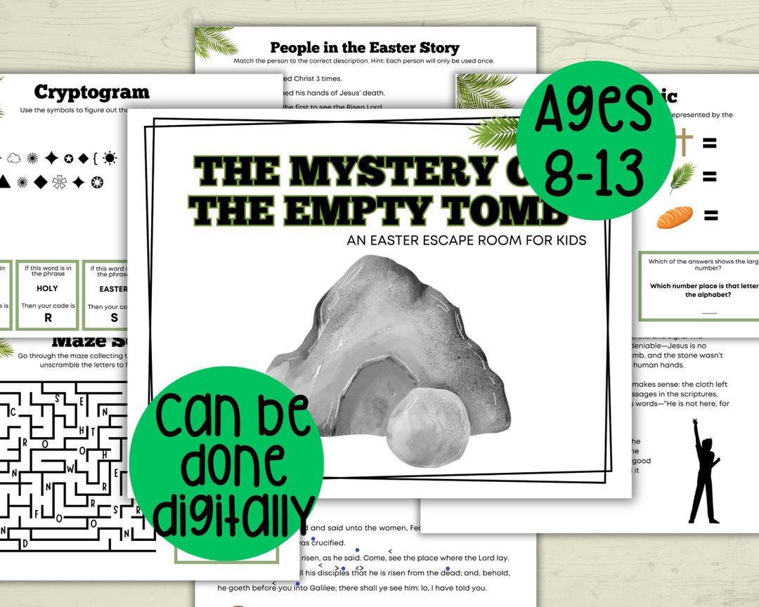 Bible Escape Room, Easter Escape Room, New Testament Activity, Sunday ...