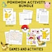 Pokemon Activity Bundle for Kids Pokemon Printables Pokemon Party Games ...