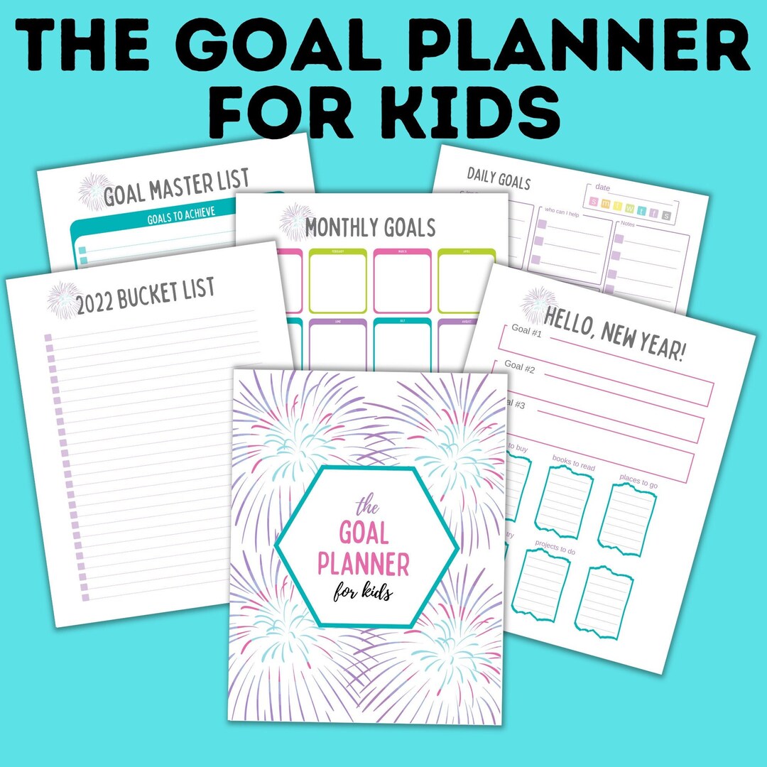 Kids Goal Planner the 2024 Goal Planner for Kids Kids Planner 2024 ...