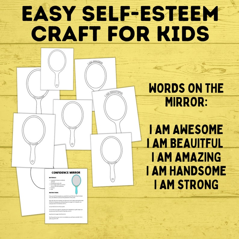 Confidence Craft | Self-esteem Craft for Kids | Kids Craft | Positive ...