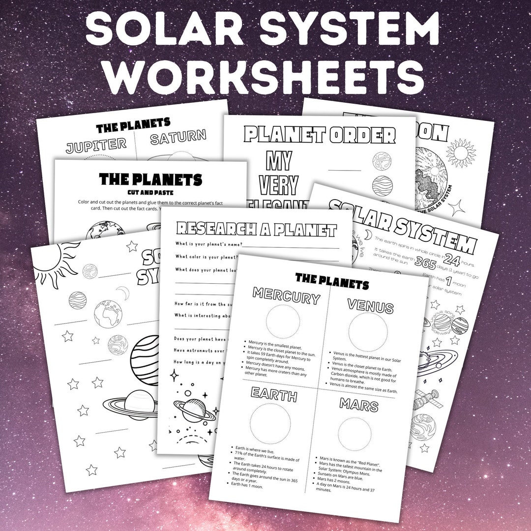 Solar System Coloring Pages and Activities | Solar System Worksheets ...