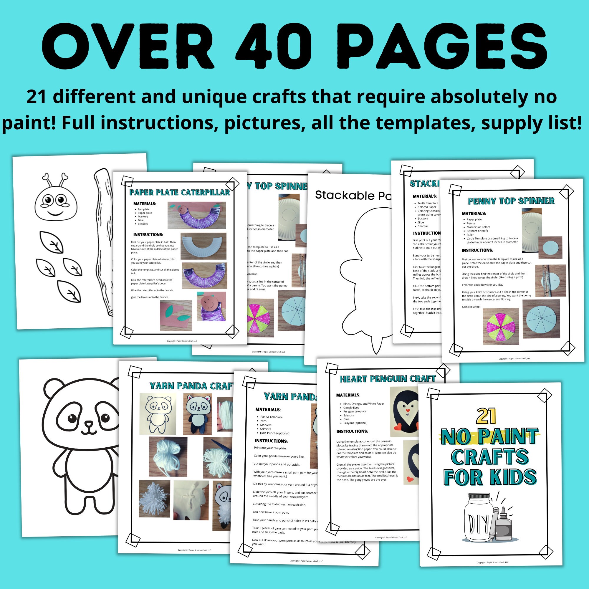 Quick Crafts for Kids | Kids Crafts | No Mess Crafts | Summer Crafts ...