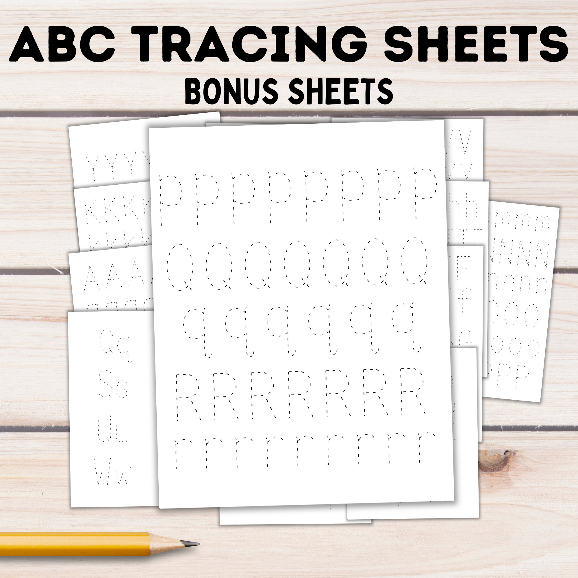 ABC Letter Tracing Preschool Worksheets ABC Practice Writing Letters ...