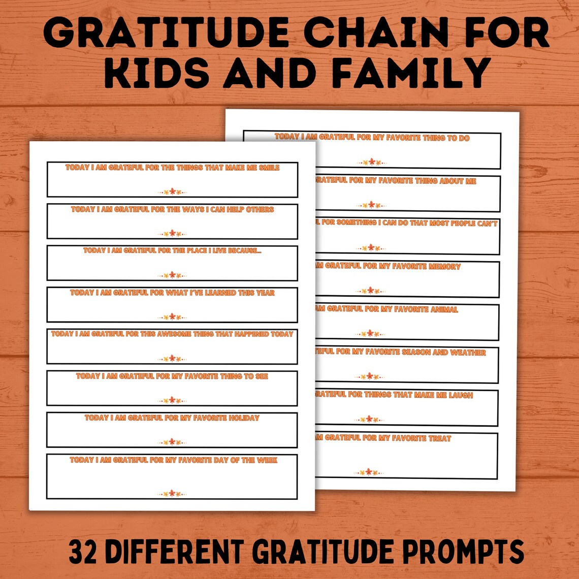 Gratitude Chain Craft | Gratitude Chain Activity | Gratitude Chain With ...
