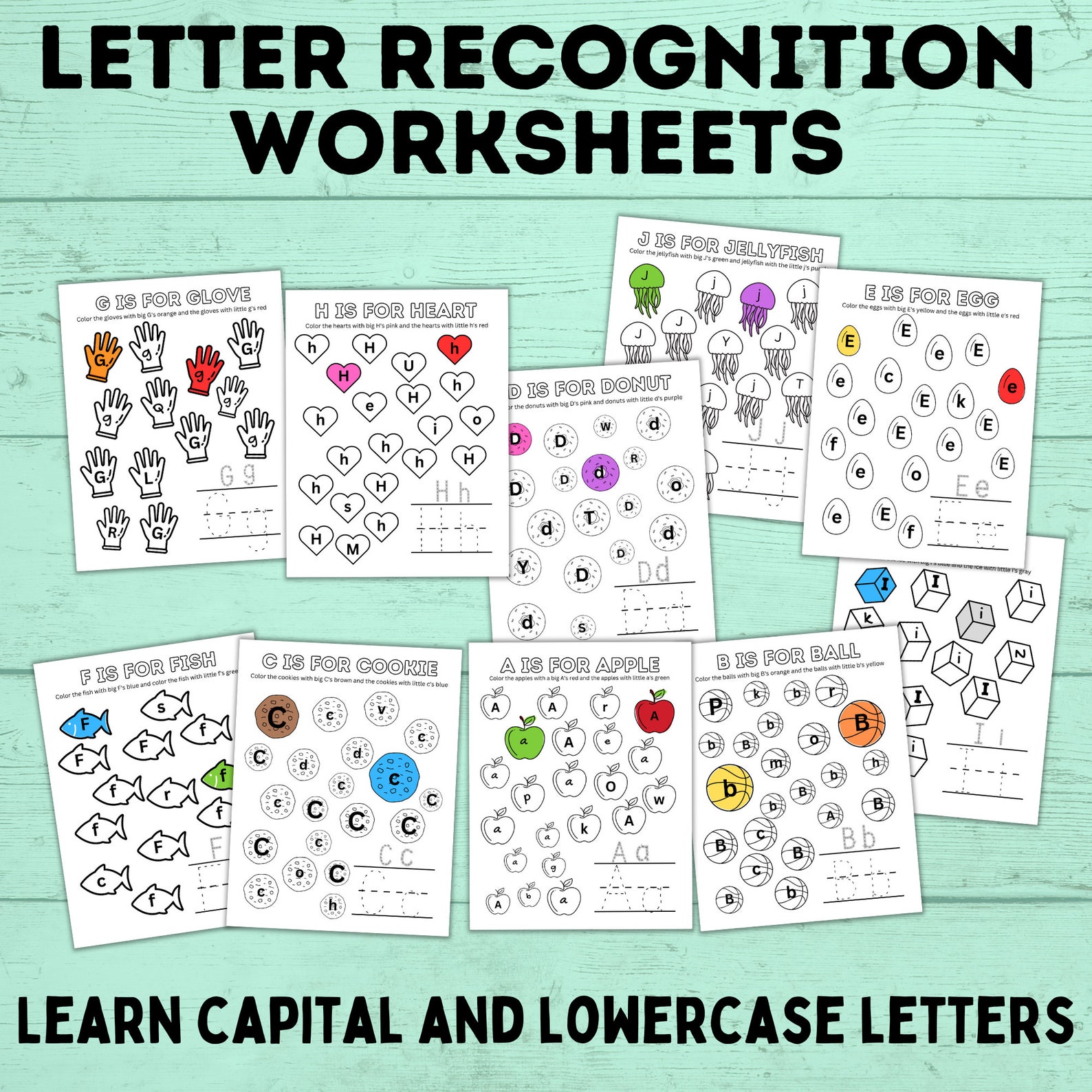 Letter Recognition Worksheets For Preschoolers And Toddlers Toddler