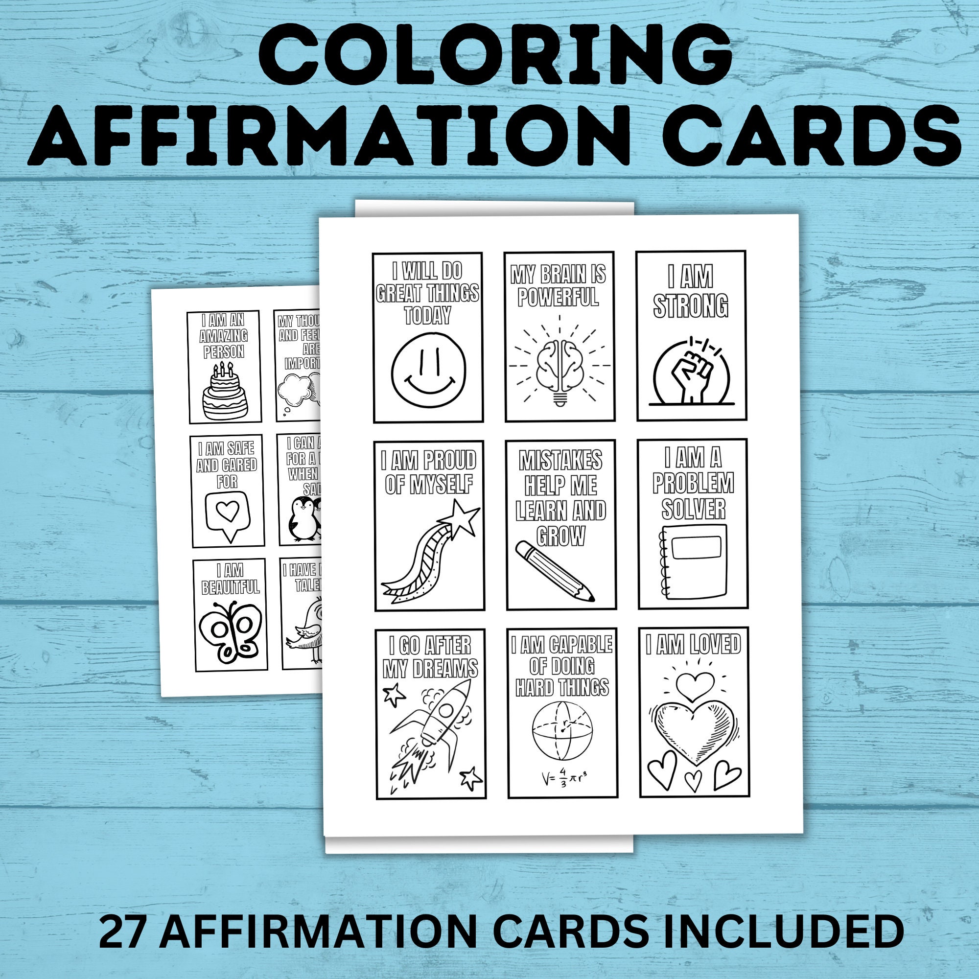 Kids Affirmation Cards | Affirmation Cards for Kids | Confidence ...