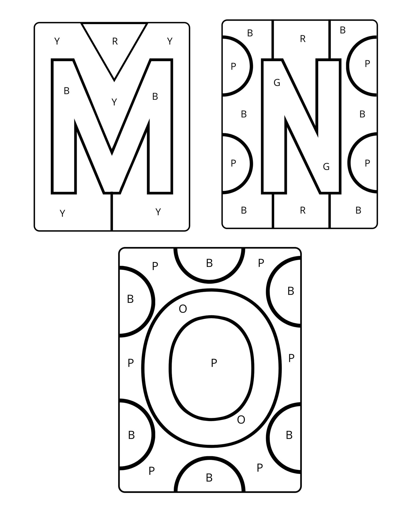 Alphabet Paint by Letter | Alphabet Paint by Number | Preschool ...