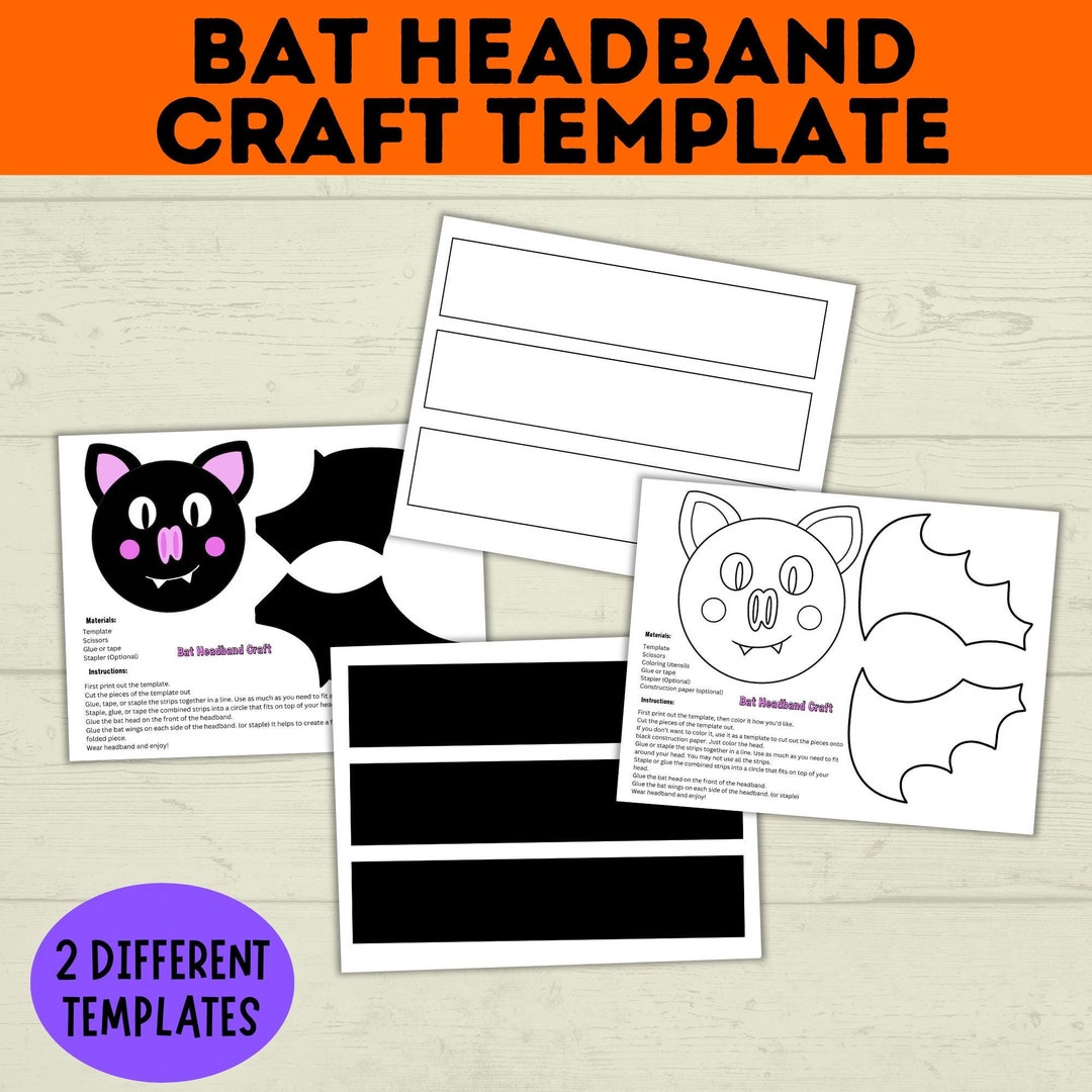 Bat Craft for Kids | Bat Headband | Halloween Craft | Kids Craft ...
