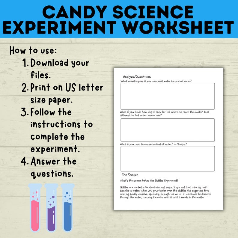 Candy Science Experiment for Kids | Scientific Method | Skittles ...