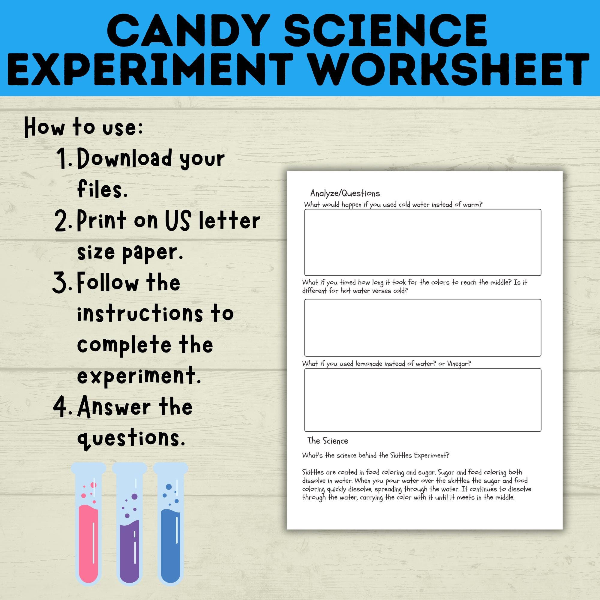 Candy Science Experiment for Kids | Scientific Method | Skittles ...