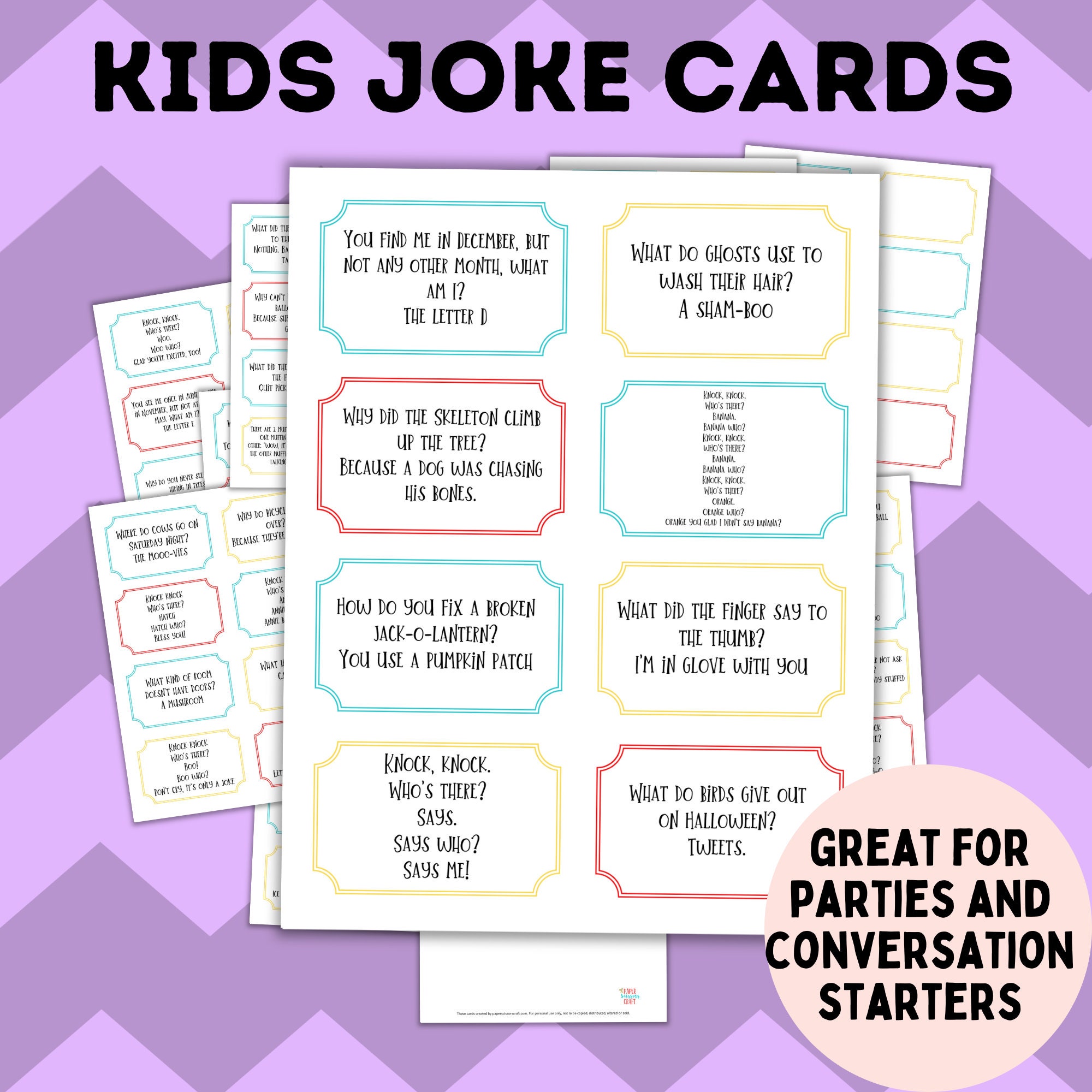 Funny Jokes for Kids | Lunch Joke Cards | Funny Kid's Joke Cards | Kids ...