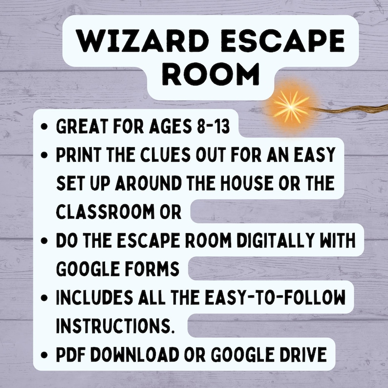 Wizard Escape Room for Kids 8-13 | Kids Escape Room | Digital Escape ...