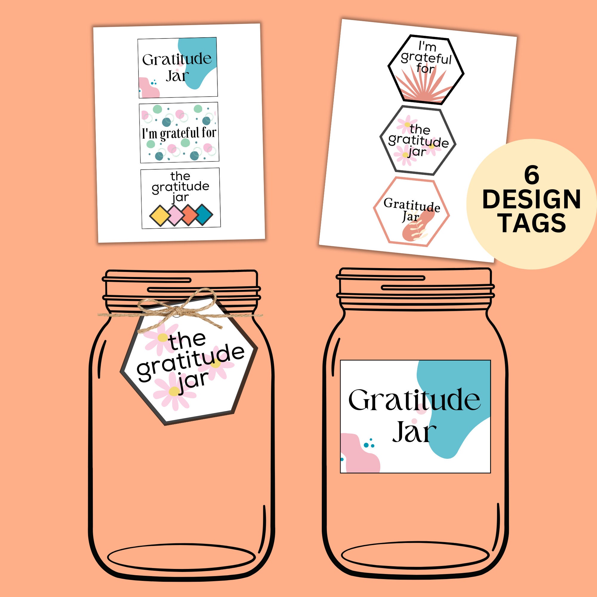 Gratitude Jar for Kids | Digital Gratitude Jar for Kids | Thankful Jar ...