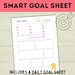 Kids Goals | Daily Goals Tracker | Smart Goals Sheet | Goal Setting ...