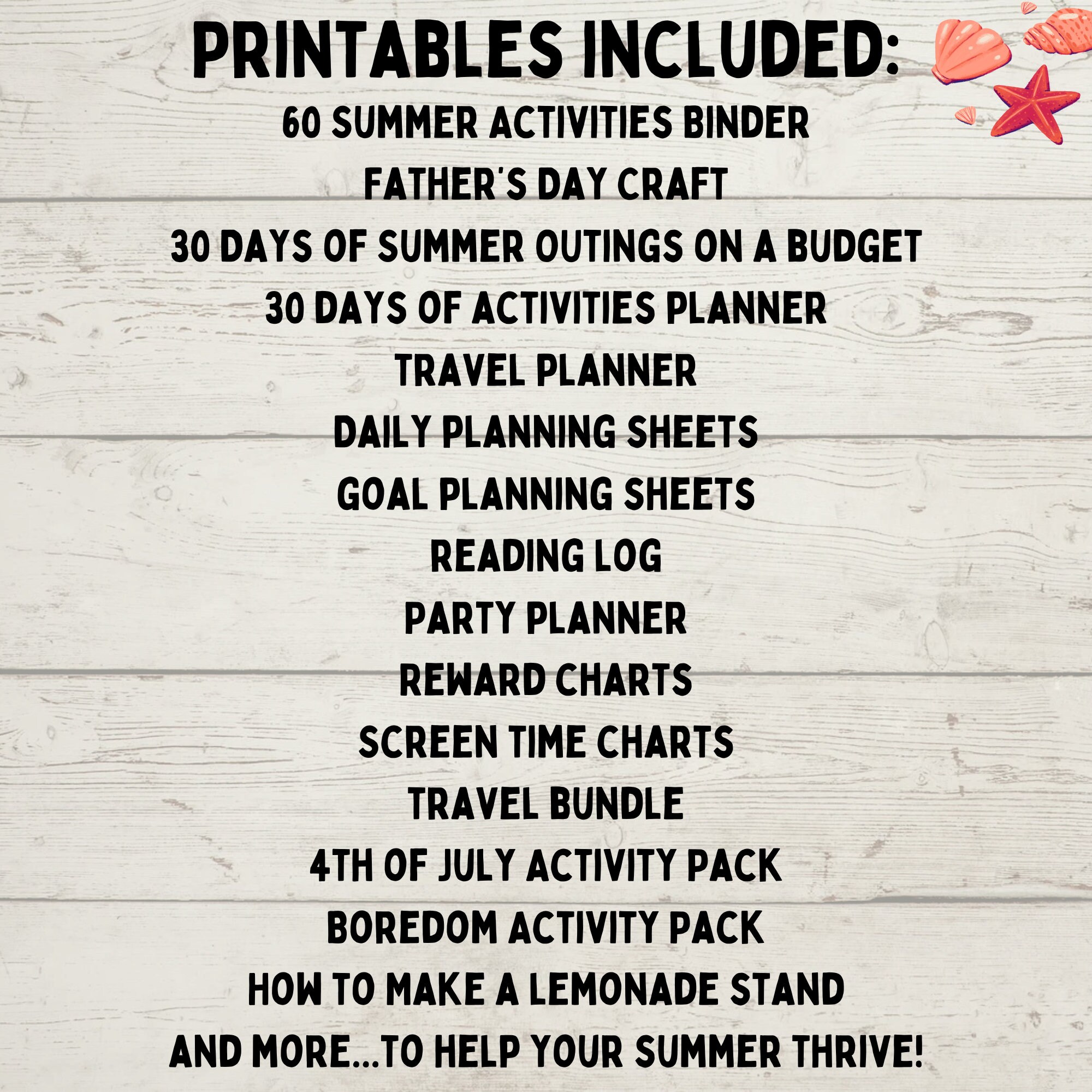 Summer Schedule | Summer Planner | Summer Bundle | Summer Games | the ...