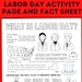 Labor Day Activity Page & Fact Sheet: Kids Learning (PDF Download) - Etsy