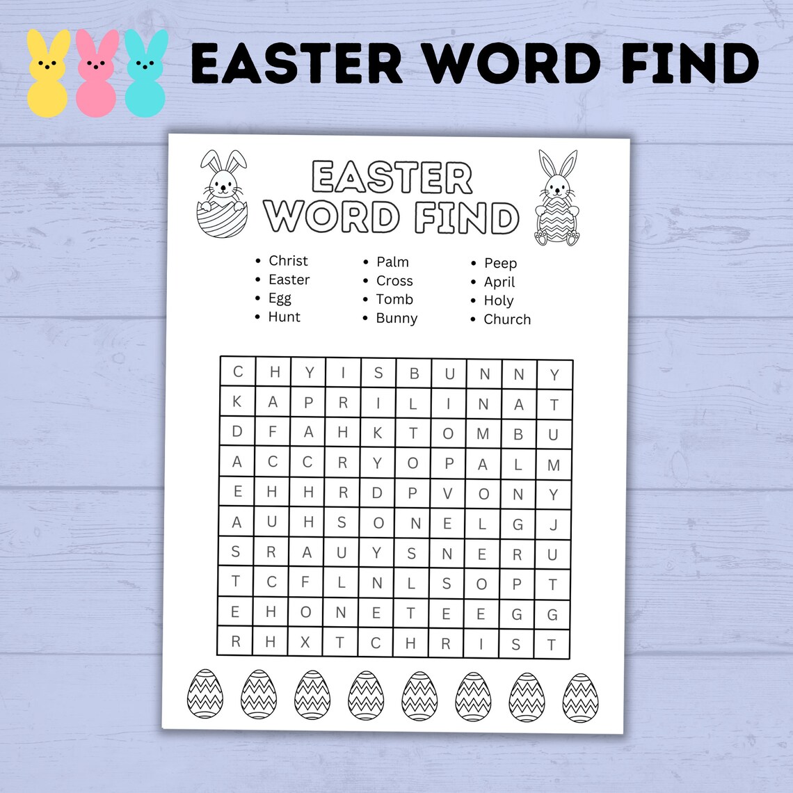 Easter Word Find for Kids | Easter Games| Easter Party | Easter ...