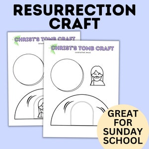 Easy Easter Craft | Bible Craft Open Tomb | Resurrection Craft | Christ ...