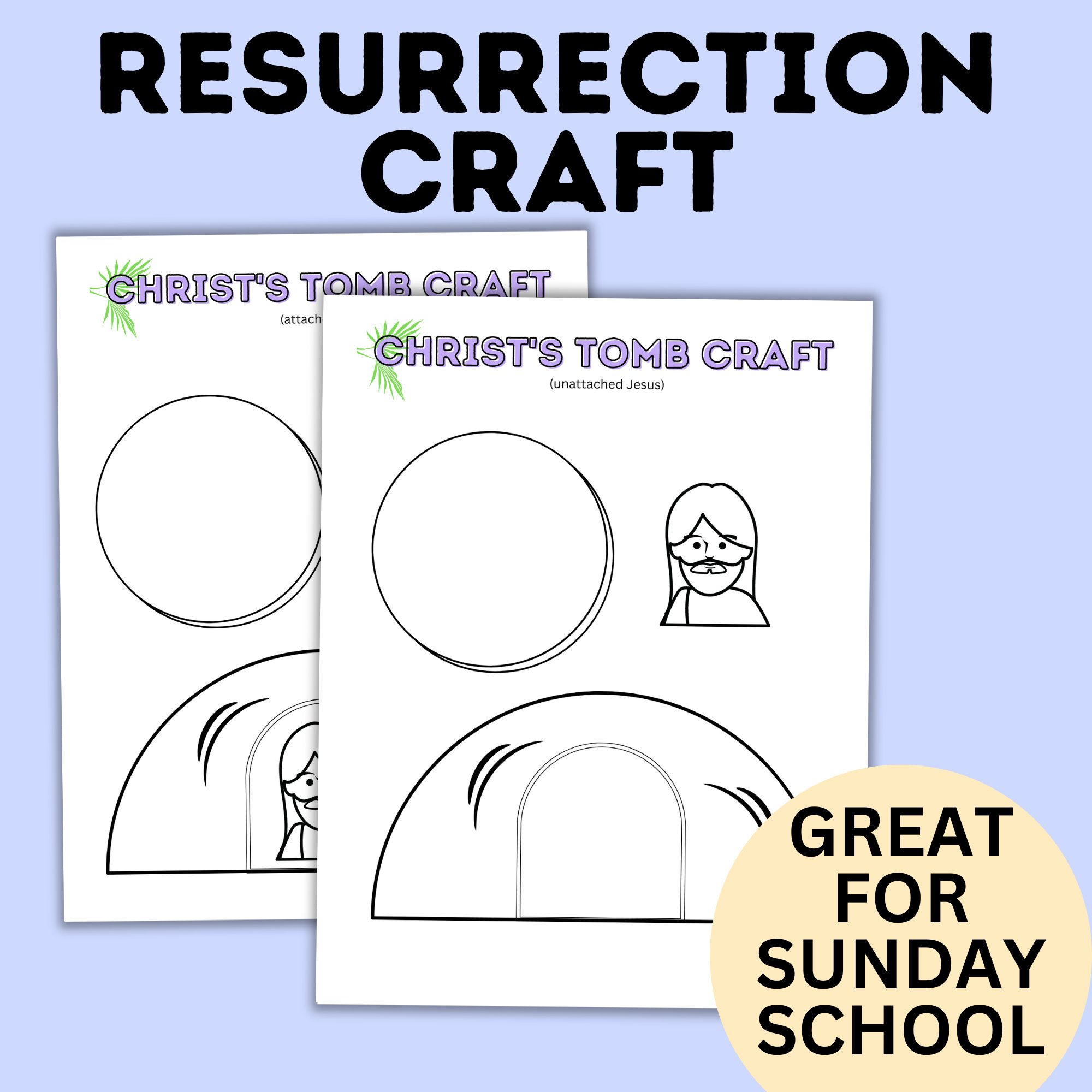 Easy Easter Craft | Bible Craft Open Tomb | Resurrection Craft | Christ ...