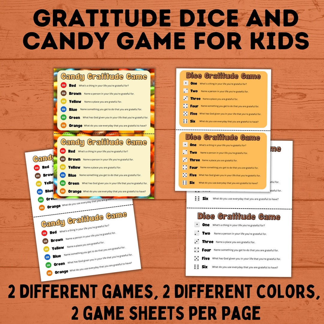 Thanksgiving Gratitude Games Gratitude Activity Teach Gratitude ...