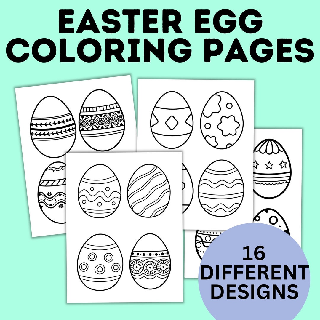 Easter Egg Coloring Pages | Easter Coloring Pages | Easter Activity ...