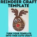 Rudolph the Red Nose Reindeer Craft Template | Christmas Craft ...