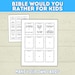 Bible Games for Kids, Would You Rather Bible Edition for Kids, Church ...