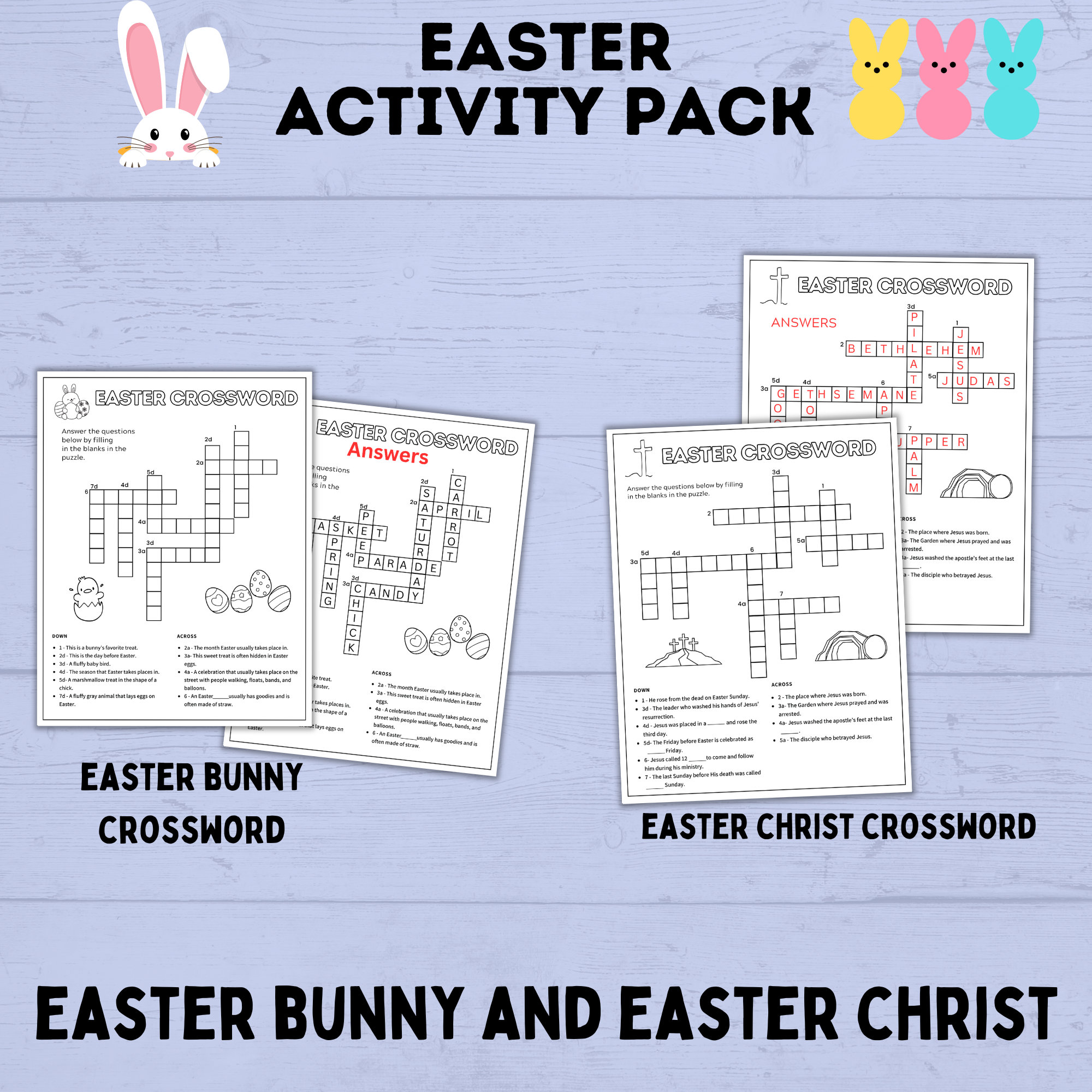 Easter Activity Pack for Kids Easter Printables Easter Activities ...