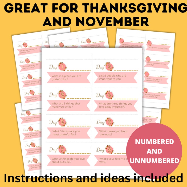 32 Gratitude Cards for Kids | Gratitude Prompts | Kids Gratitude ...